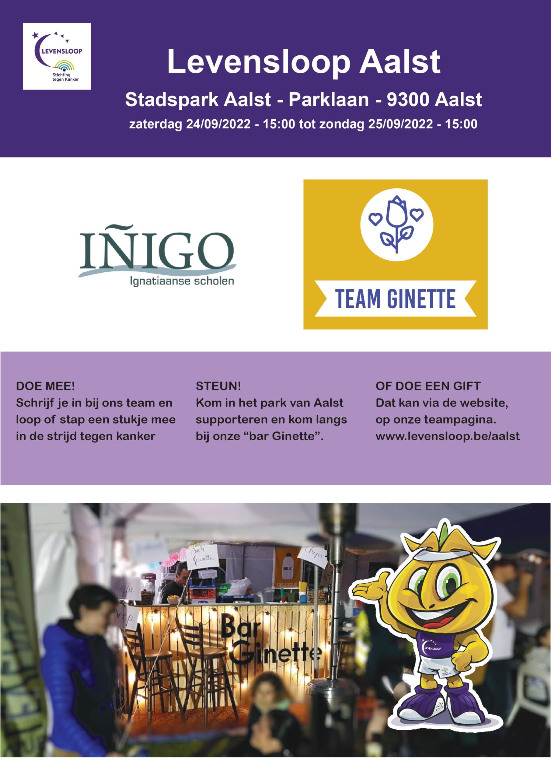 Levensloop 24 en 25 september - Sint-Jozefscollege Basisschool Pontstraat